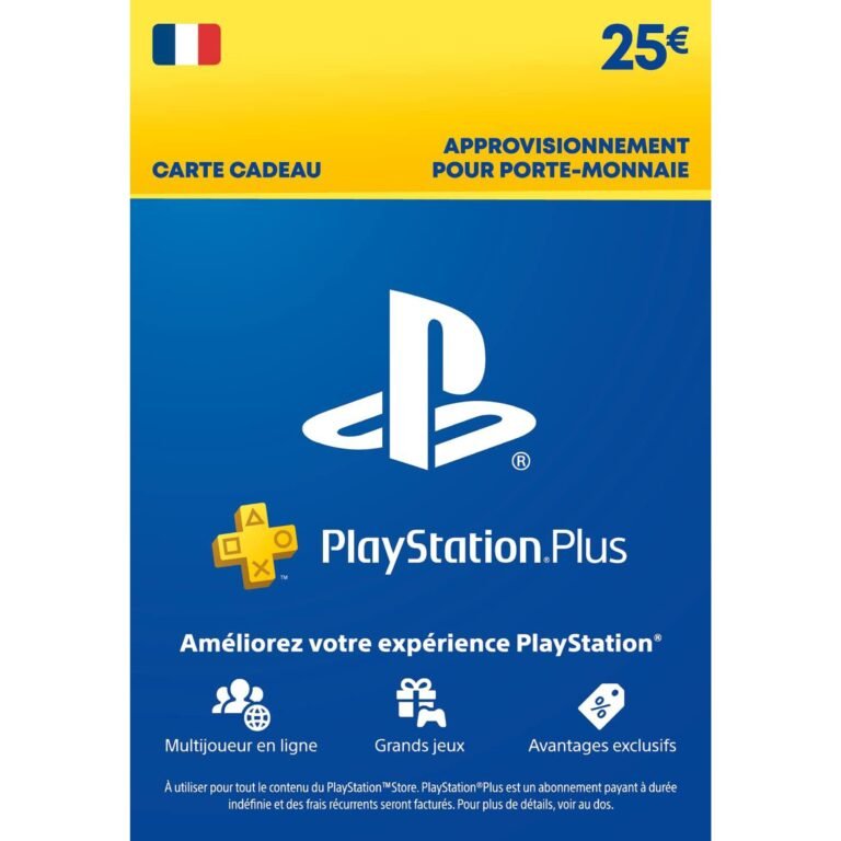 Carte PlayStation Store 25€ | PSN 25€ au meilleure Prix au Maroc