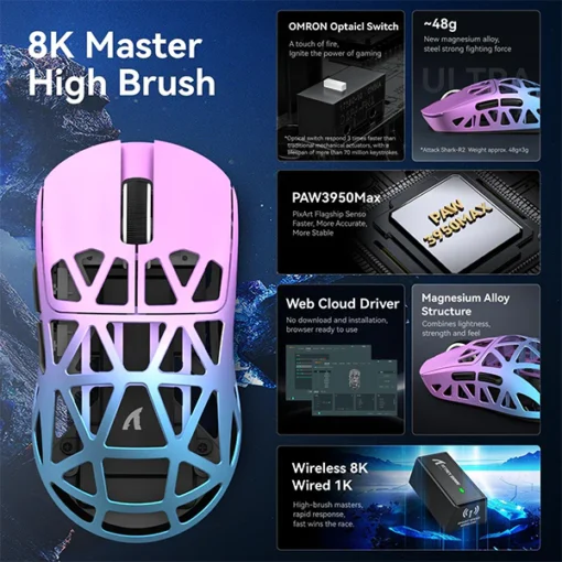 ATTACK SHARK R2 (Purple&Blue)